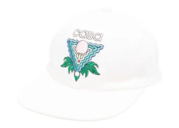 Casablanca Memphis Icon Strapback Cap - White
