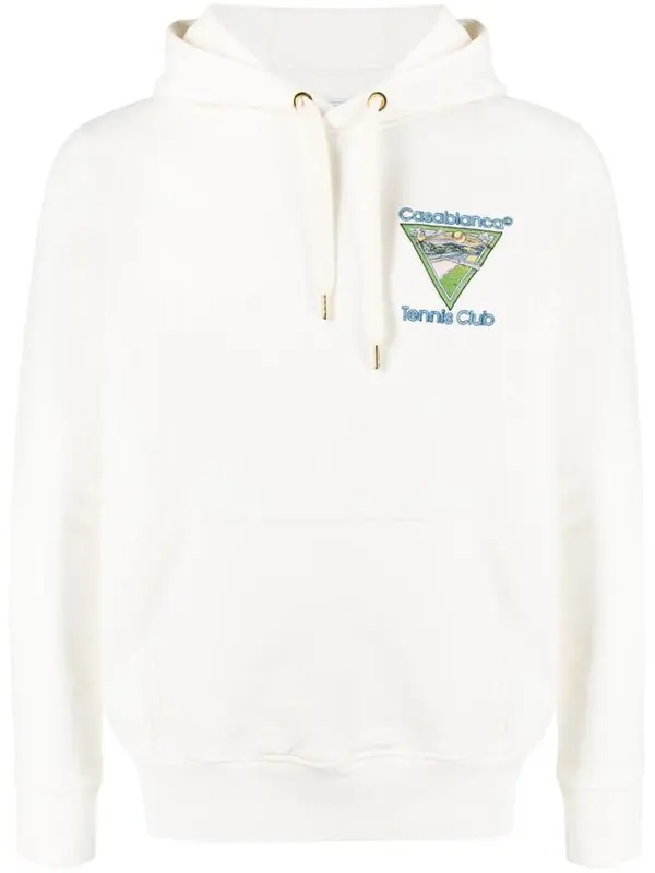 Casablanca Tennis Club Icon Hoodie - White