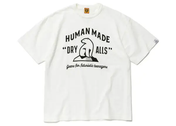 HUMAN MADE Polar Bear Dry Alls T-shirt - White