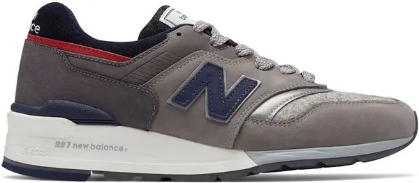 NEW BALANCE 997 Woolrich Sneakers - Grey/navy Blue/red