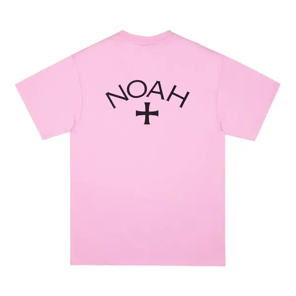 NOAH Summer Core Logo T-shirt - Neon Pink