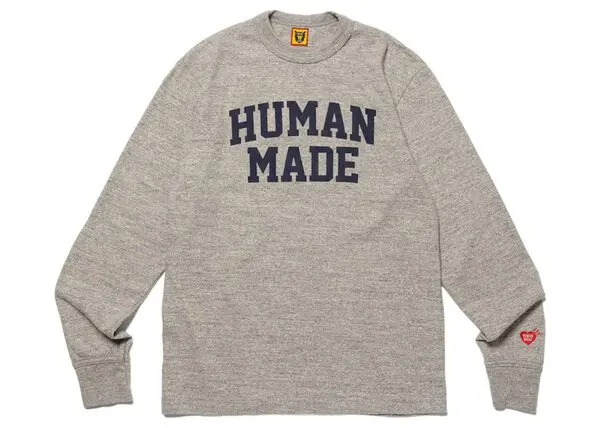 HUMAN MADE Graphic #7 Long Sleeve T-shirt - Grey