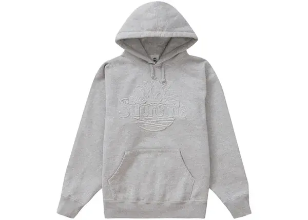 Supreme Timberland Hooded Sweatshirt - Heather Grey