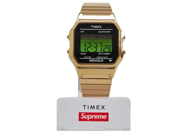 Supreme Timex Digital Watch - Gold