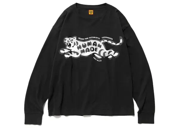 HUMAN MADE Tiger Long Sleeve T-shirt - Black