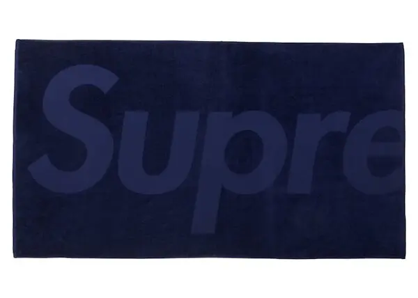 Supreme Tonal Logo Towel - Navy Blue