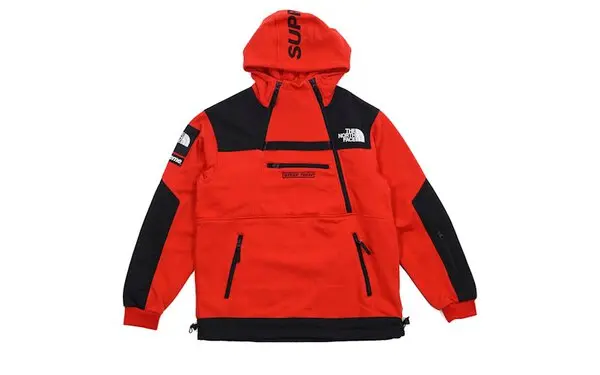 Supreme The North Face Steep Tech Hooded Sweatshirt - Red