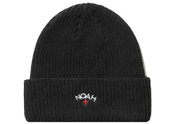 NOAH Core Logo Beanie - Black