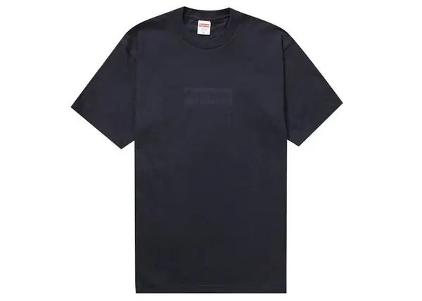 Supreme Tonal Box Logo Tee Shirt - Navy Blue