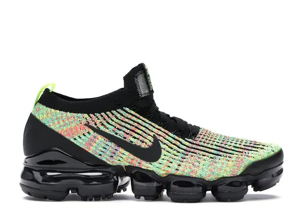 Nike Air Vapormax Flyknit 3 - Black/volt