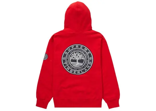 Supreme Timberland Hooded Sweatshirt - Red