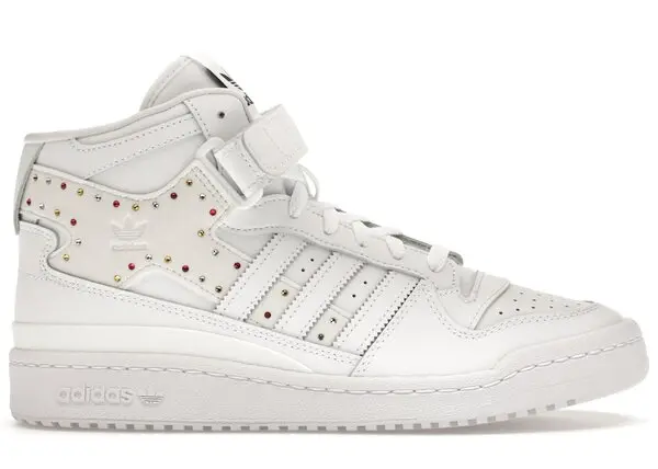 Adidas Forum Mid Swarovski Sneakers - Cloud White/core Black