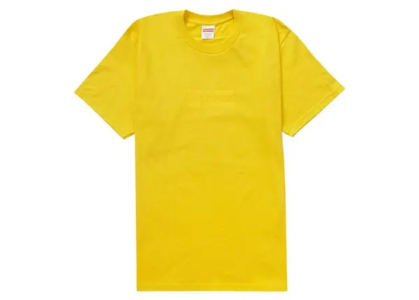 Supreme Tonal Box Logo Tee Shirt - Yellow