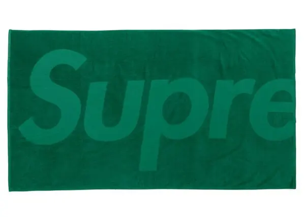 Supreme Tonal Logo Towel - Green