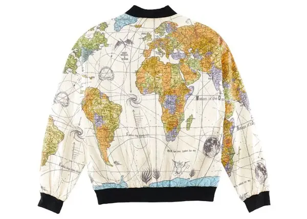 SAINT MXXXXXX X Dr. Woo World Map Jacket