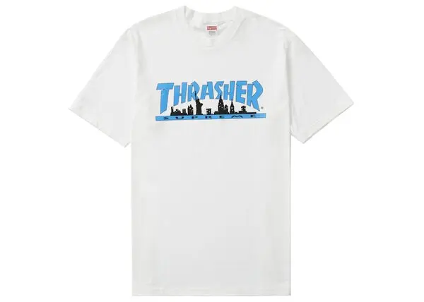 Supreme Thrasher Skyline Tee Shirt - White