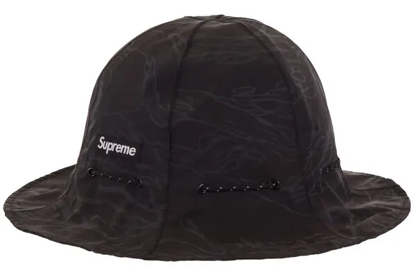 Supreme Tiger Camo Reflective Tulip Hat - Black