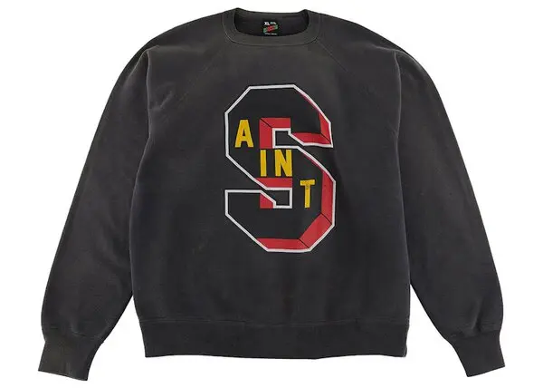 SAINT MXXXXXX X Denim Tears St Sweatshirt - Vintage Black