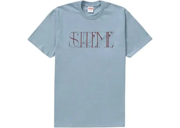 Supreme Trademark Tee Shirt - Dusty Blue