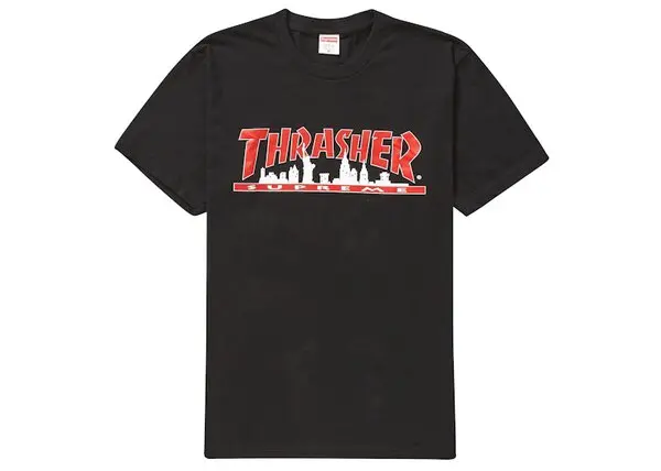 Supreme Thrasher Skyline Tee Shirt - Black