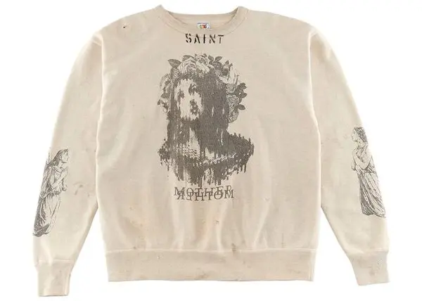 SAINT MXXXXXX X Kosuke Kawamura Mother Crewneck Sweatshirt - Grey