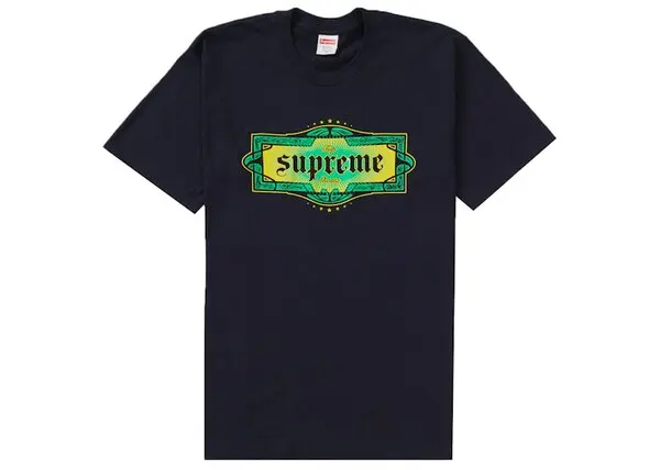 Supreme Top Shotta Tee Shirt - Navy Blue