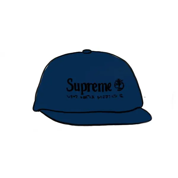 Supreme Timberland 6-panel Cap - Navy Blue