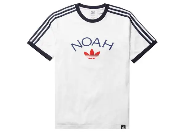 NOAH X Adidas Core Logo Ringer Tee Shirt