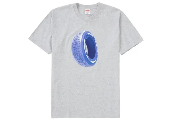 Supreme Tire Tee Shirt - Heather Grey