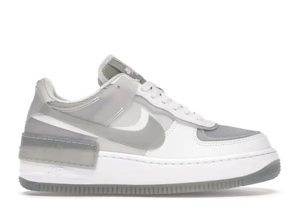 Nike Force 1 Low Shadow Sneakers - White/grey Fog/photon Dust