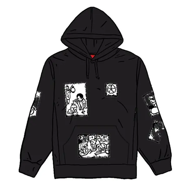Supreme Toshio Saeki Hooded Sweatshirt - Black