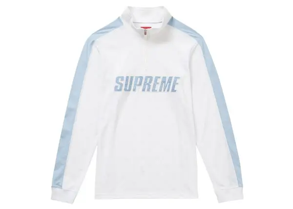 Supreme Track Half Zip Pullover - White