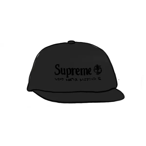 Supreme Timberland 6-panel Cap - Black