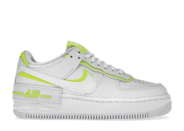Nike Air Force 1 Low Shadow Sneakers - White/whiteone-colorlemon Venom