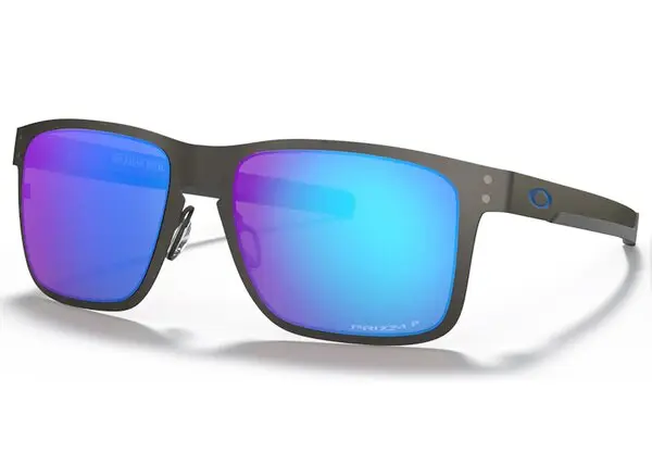 Oakley Holbrook Metal Sunglasses - Matte Gunmetal/prizm Sapphire Polarized (oo4123/0755)