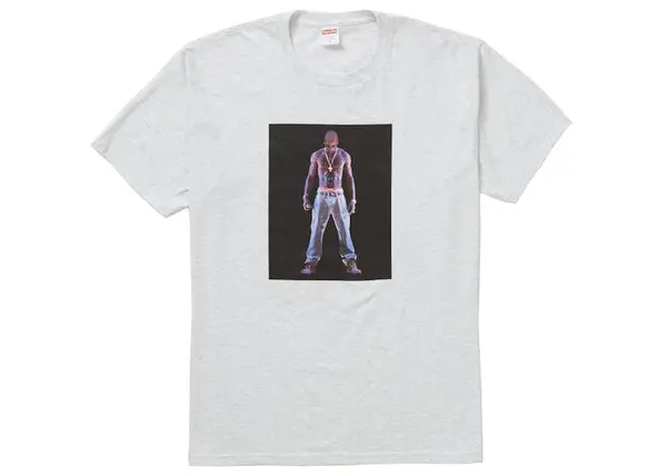 Supreme Tupac Hologram Tee Shirt - Ash Grey