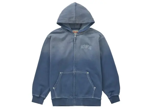 Supreme True Religion Zip Up Hooded Sweatshirt - Indigo