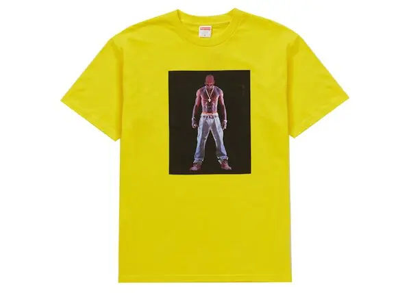 Supreme Tupac Hologram Tee Shirt - Yellow