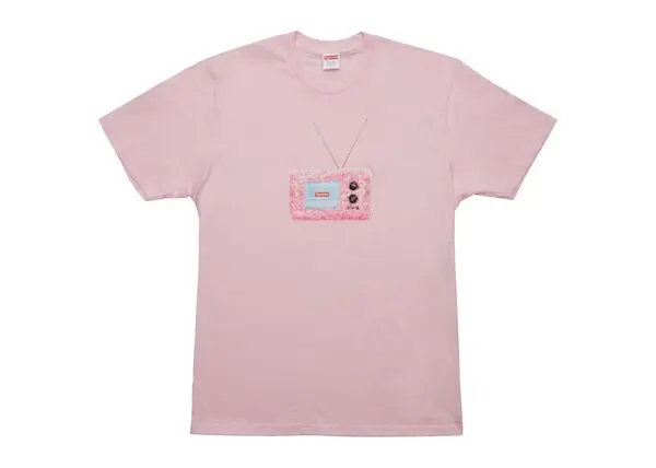 Supreme Tv Tee Shirt - Light Pink