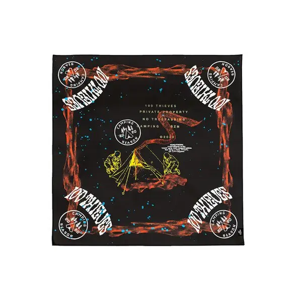 100 THIEVES Camping Szn Bandana - Black