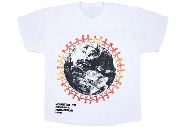 TRAVIS SCOTT Around The World Tee Shirt - White