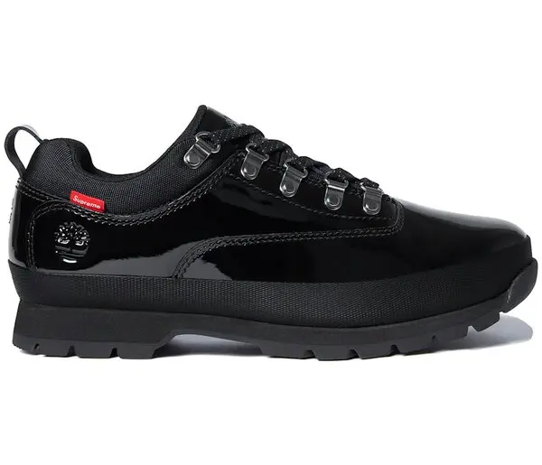 Timberland Euro Hiker Low Supreme Patent Leatherin Shoes - Black