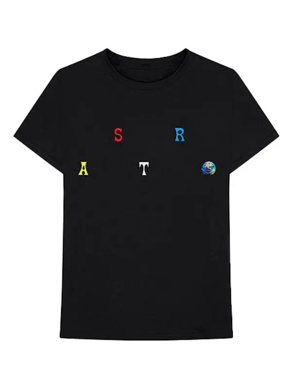 TRAVIS SCOTT Astroworld Tee Shirt - Black
