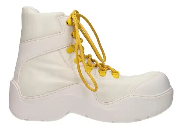 Bottega Veneta Puddle Bomber Ankle Boot - White