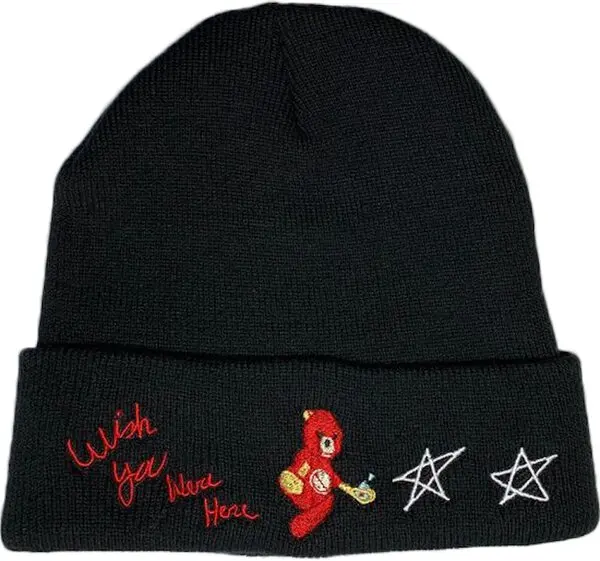 TRAVIS SCOTT Astroworld Tour Wish You Were Here Beanie - Black