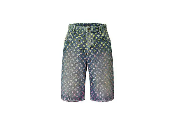 LOUIS VUITTON Monogram Denim Shorts