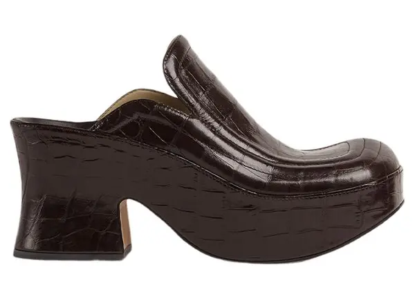 Bottega Veneta Wedge Clogs - Brown