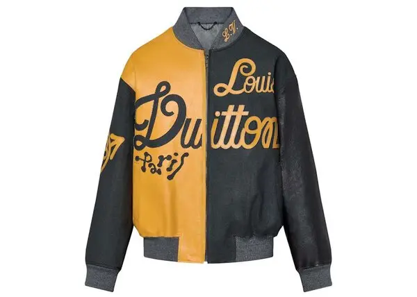LOUIS VUITTON Mix Canvas Leather Bomber Jacket