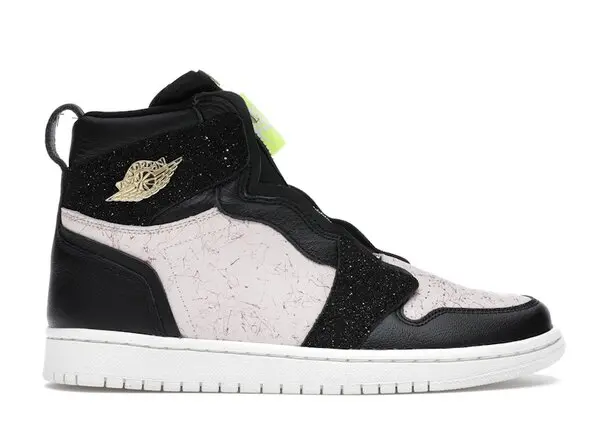 JORDAN 1 Retro High Zip Sneakers - Black/metallic Gold/phantom