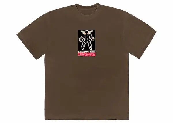 TRAVIS SCOTT Blackout Tee Shirt - Brown